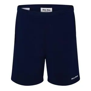 Miu Miu Fleece Relaxed Fit Shorts