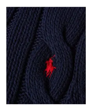 Polo Ralph Lauren Navy Cable-knit Vest