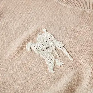 Burberry Knitted Top With Equestrian Emblem