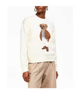 Polo Ralph Lauren Crew Neck Bear Graphic Sweater