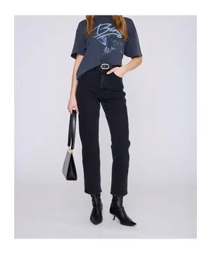 ANINE BING Graphic Print T-shirt - Black