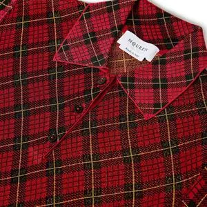 Alexander McQueen Checkered Knit Polo Shirt