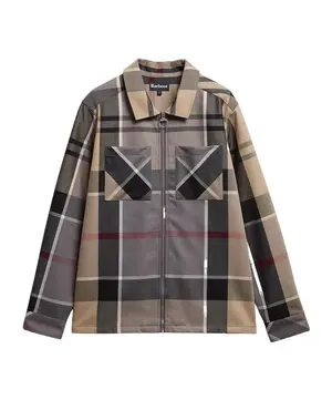Barbour Plaid Zip-up Jacket