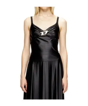 DIESEL® Sleeveless Top With Twisted Detail And Cut-out