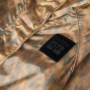 GANNI Hooded Anorak Jacket With Weather-resistant Fabric - Nude