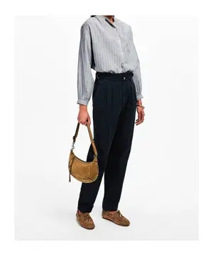Isabel Marant Étoile High-waisted Pleated Casual Pants