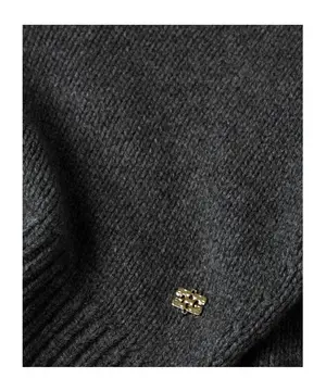 GANNI V-neck Wool Yak Knit Sweater