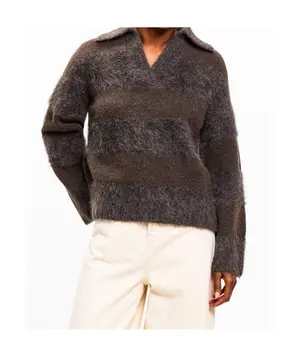 JOSEPH Knitted Collared Pullover