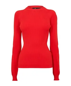 Moncler Ribbed Knit Crew Neck Jumper