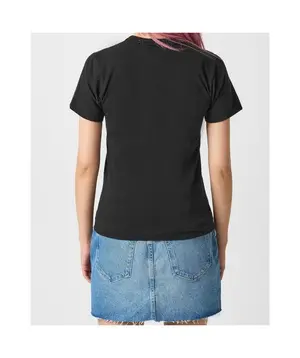 Play Comme Des Garcon Logo Crew Neck T-shirt - Black