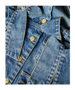 GANNI Denim Jacket With Decorative Bows