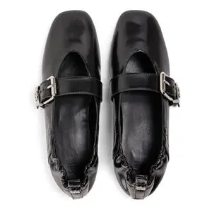 GANNI Buckle Detail Ballet Flats