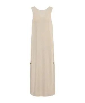 Barbour Knitted Maxi Sweater Dress - Nude