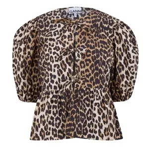 Ganni Puff Sleeve Blouses