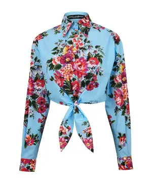 Dolce & Gabbana Front Tie Shirts For Women