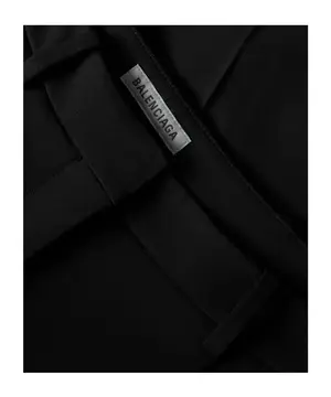 Balenciaga High-waisted Slim-fit Trousers With Front Pleats
