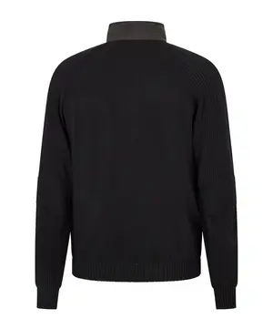 Moncler Hybrid Jacket With Quilted Front And Knit Sleeves