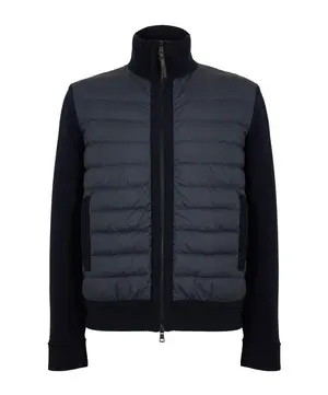 Moncler Stand-up Collar Casual Jacket - Black