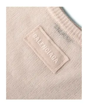 Balenciaga Crew Neck Jumper - Nude