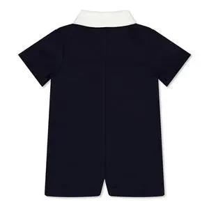 Gucci Polo Romper With Striped Detail