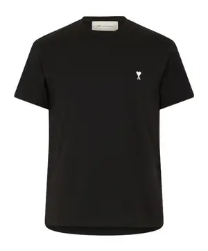AMI Paris Logo Short-sleeved T-shirt - Black
