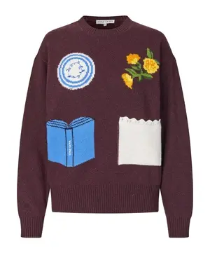 Stine Goya Crew Neck Long-sleeved Knitwear - Red