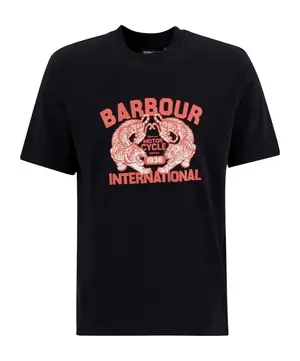 Barbour Logo Short-sleeved T-shirt - Black