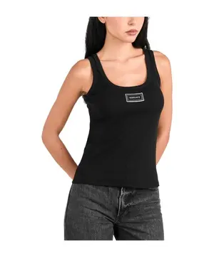 Versace Sleeveless Ribbed Tank Vest