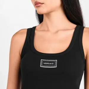 Versace Sleeveless Ribbed Tank Vest
