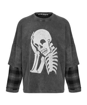 Palm Angels Printed Long-sleeved T-shirt