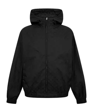 Gucci Monogram Hooded Zip-up Jacket