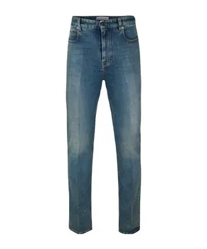 Balenciaga High-waist Slim Jeans With Vintage Wash