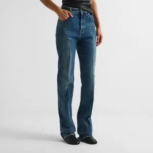Balenciaga High-waist Slim Jeans With Vintage Wash