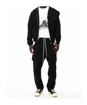 Rick Owens Zippered Hoodie - Black