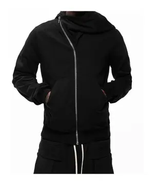 Rick Owens Zippered Hoodie - Black