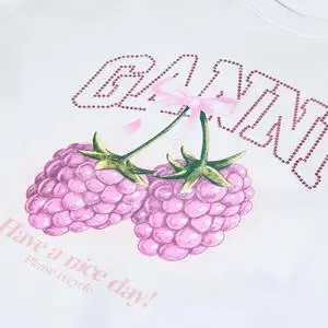GANNI Logo Print T-shirt