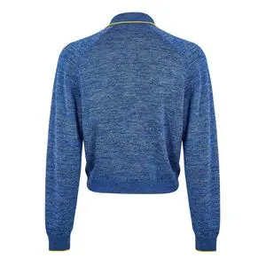 Versace Zip-up Knitted Top With Greca Motif