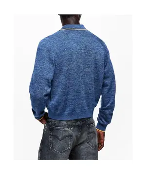 Versace Zip-up Knitted Top With Greca Motif