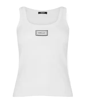 Versace Sleeveless Tank Vest - White