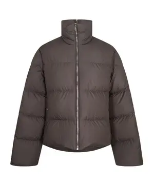 Rick Owens Down Jacket With Stand Collar