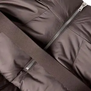 Rick Owens Down Jacket With Stand Collar