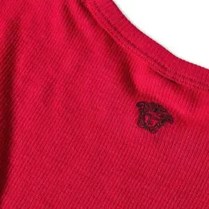 Versace Ribbed Medusa T-shirt - Red