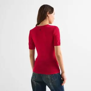 Versace Ribbed Medusa T-shirt - Red