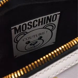 Moschino Logo Zipper Shoulder Bag
