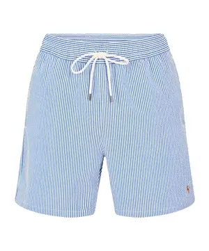 Polo Ralph Lauren Quick-dry Striped Swim Trunks - Blue