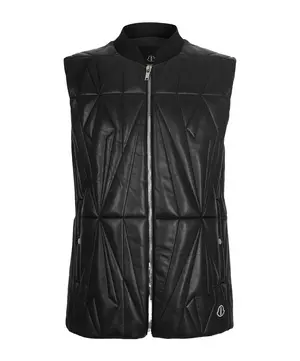 Rick Owens Geometric Pattern Gilet