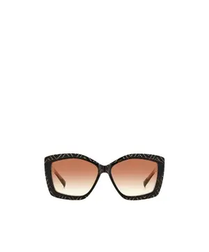 Missoni Oversized Logo Detail Sunglasses - Multicolor