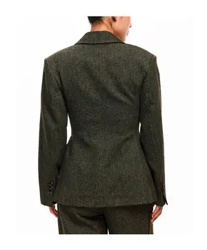 GANNI Fitted Blazer With Notched Lapel