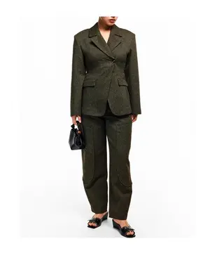 GANNI Fitted Blazer With Notched Lapel