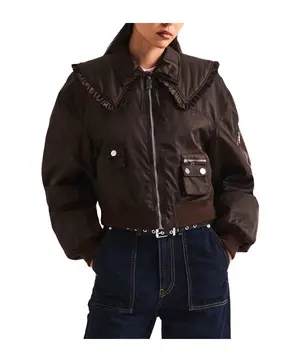 GANNI Short Flight Jacket